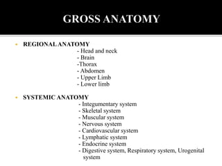 Introduction of anatomy | PPT