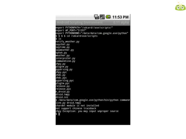 Introduction Of Android Scripting Environment | PPT Introduction Of Android Scripting Environment | PPT