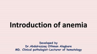 Introduction of anemias.pdf