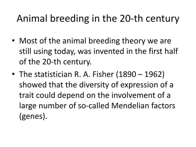 Animal Science: Introduction of Animal Breeding.pptx | Genetics | Science