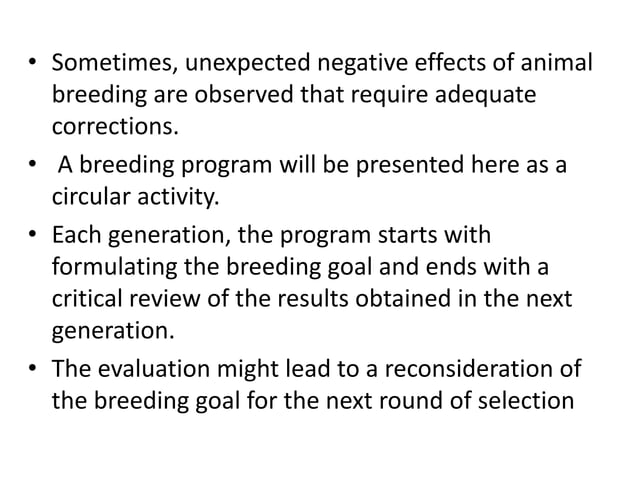 Animal Science: Introduction of Animal Breeding.pptx | Genetics | Science
