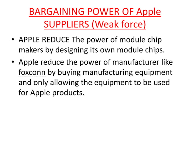 porters five force model with respect to apple inc | PPTX | Tablets and ...