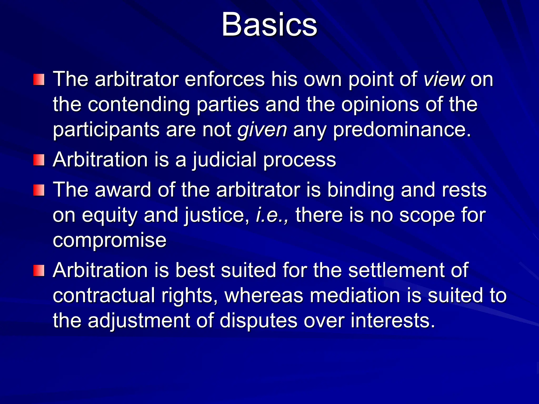 Introduction of arbitration and its importance | PPT