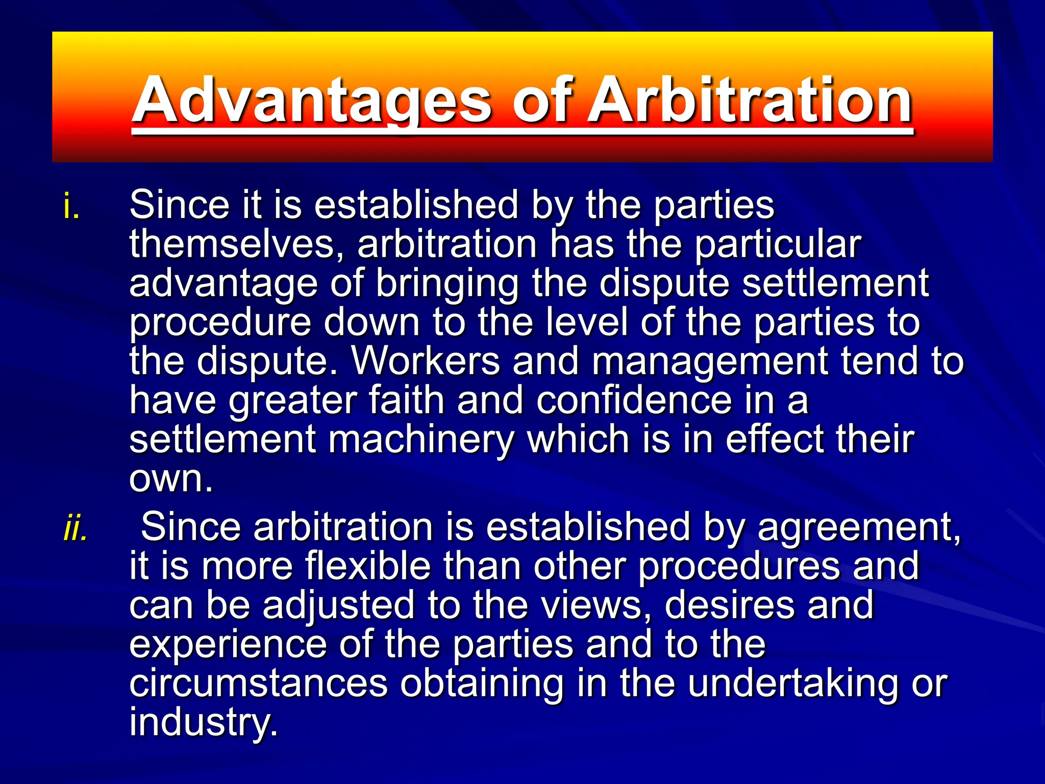 Introduction of arbitration and its importance | PPT
