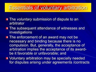 Introduction of arbitration and its importance | PPT