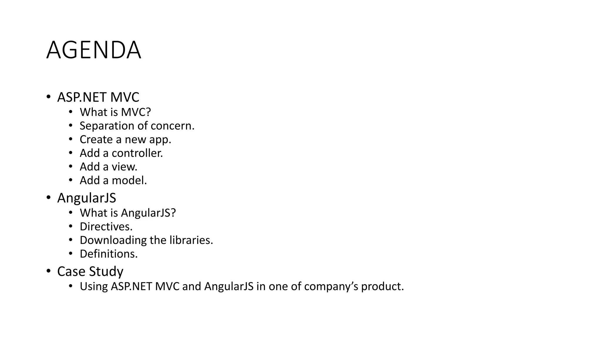 Introduction Of Aspnet Mvc And Angularjs Ppt 9235