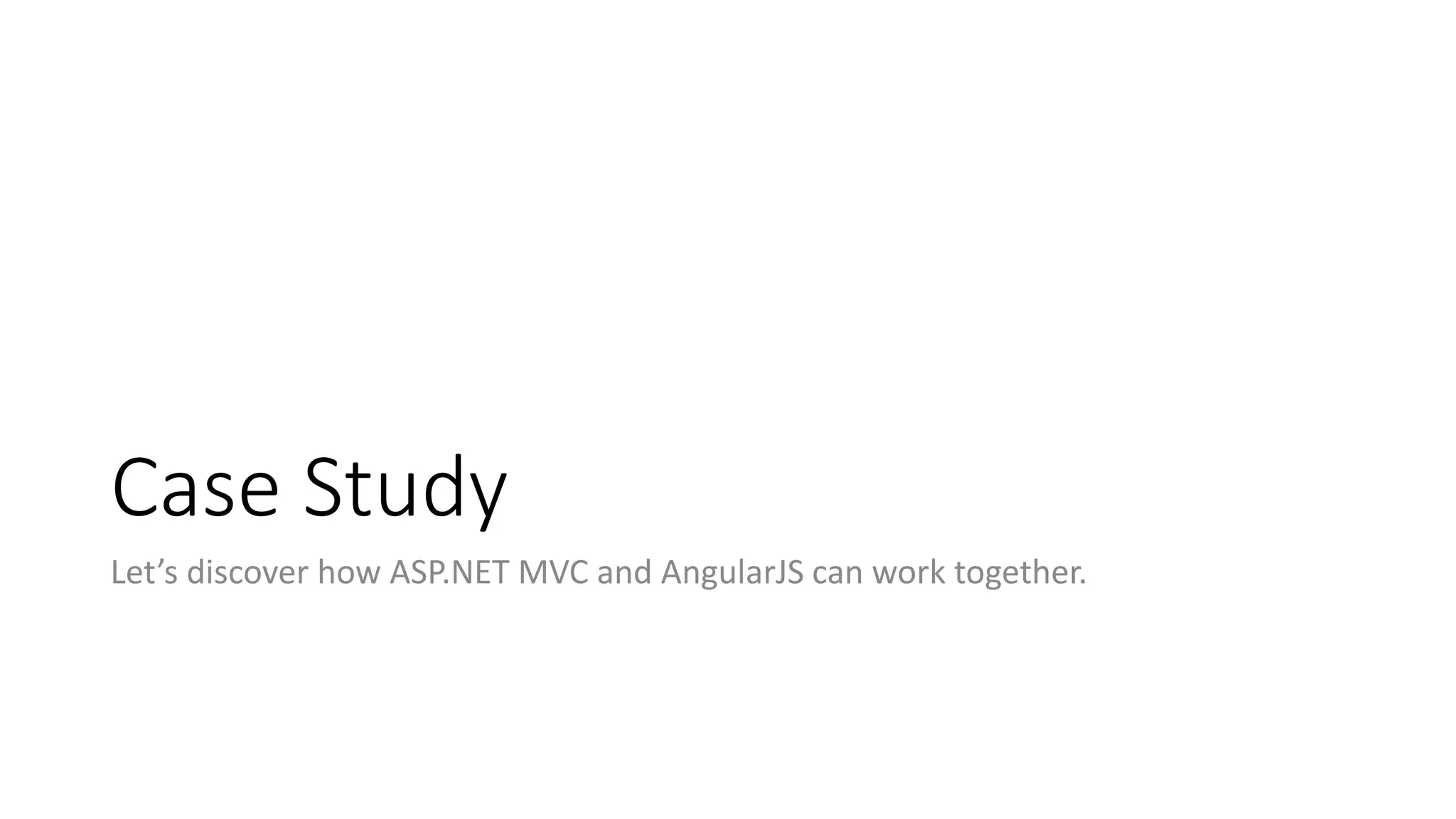Introduction Of Aspnet Mvc And Angularjs Ppt 9197