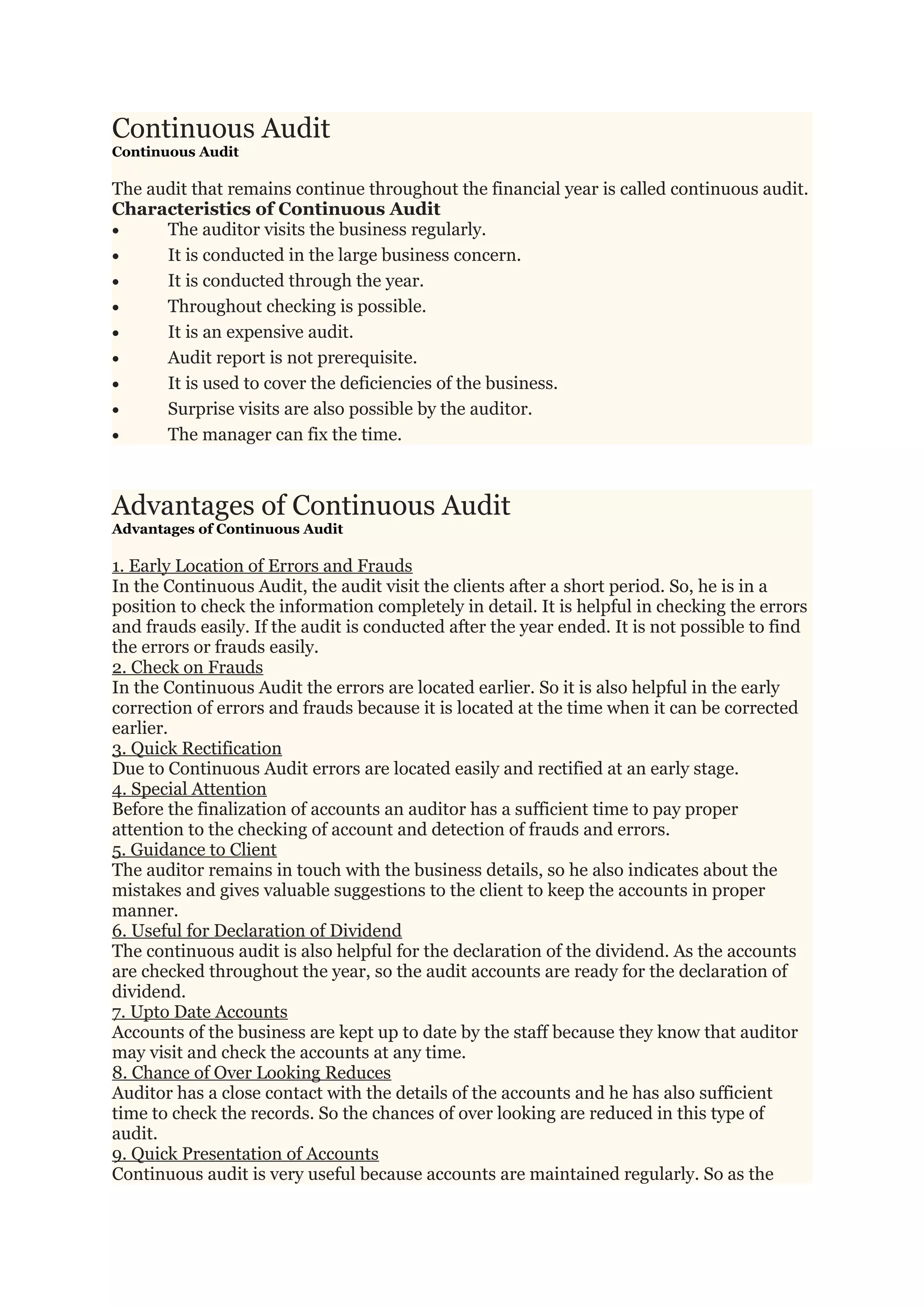 Introduction of auditing | DOC