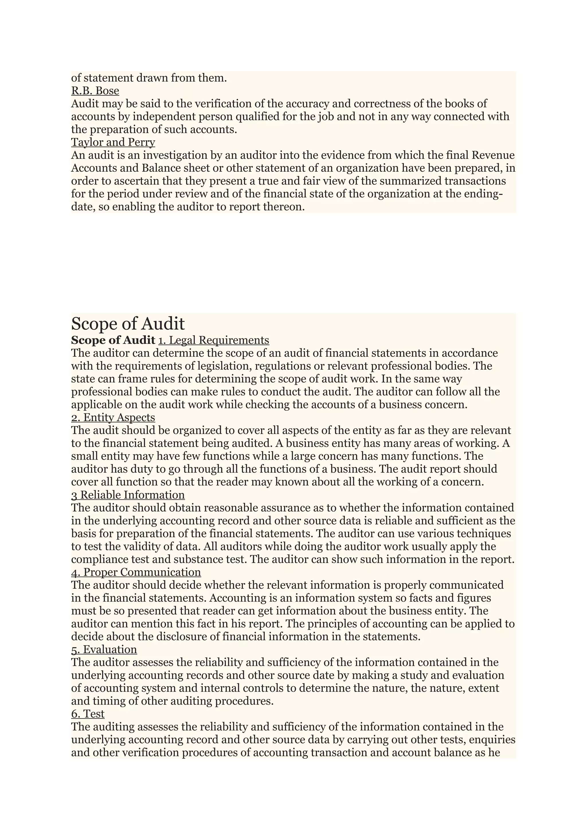 Introduction of auditing | DOC