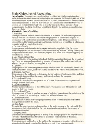 Introduction of auditing | DOC