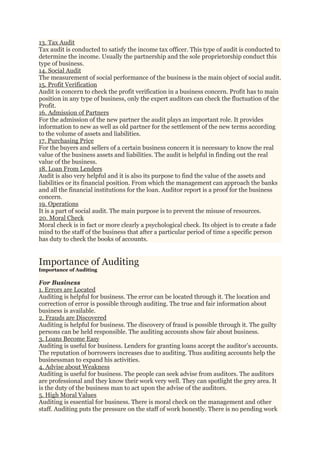Introduction of auditing | DOC