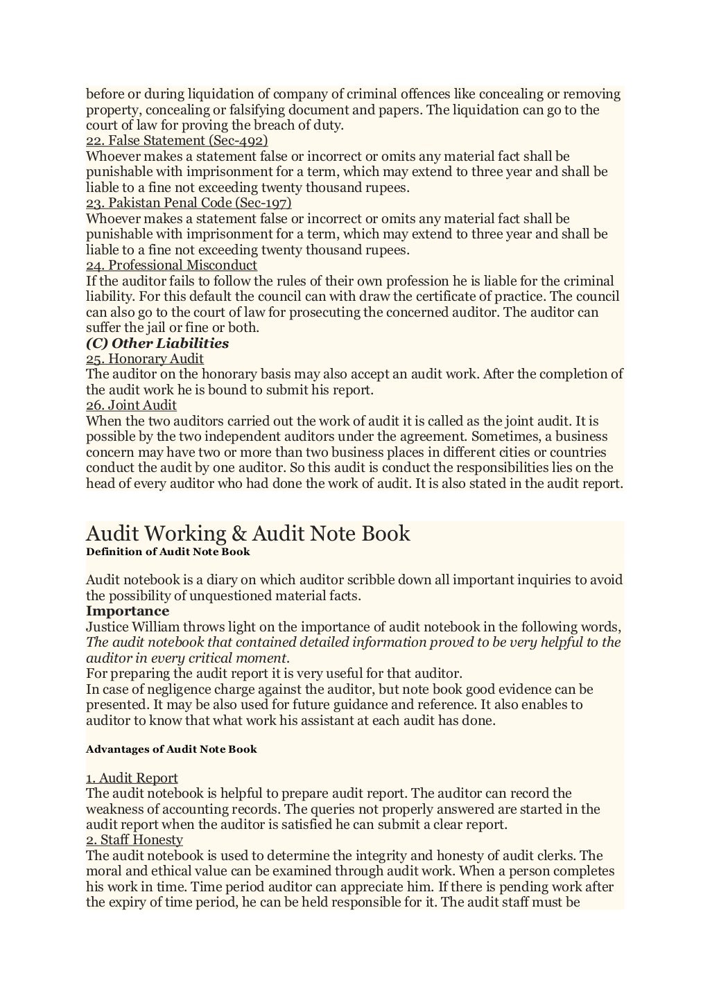 Introduction Of Auditing