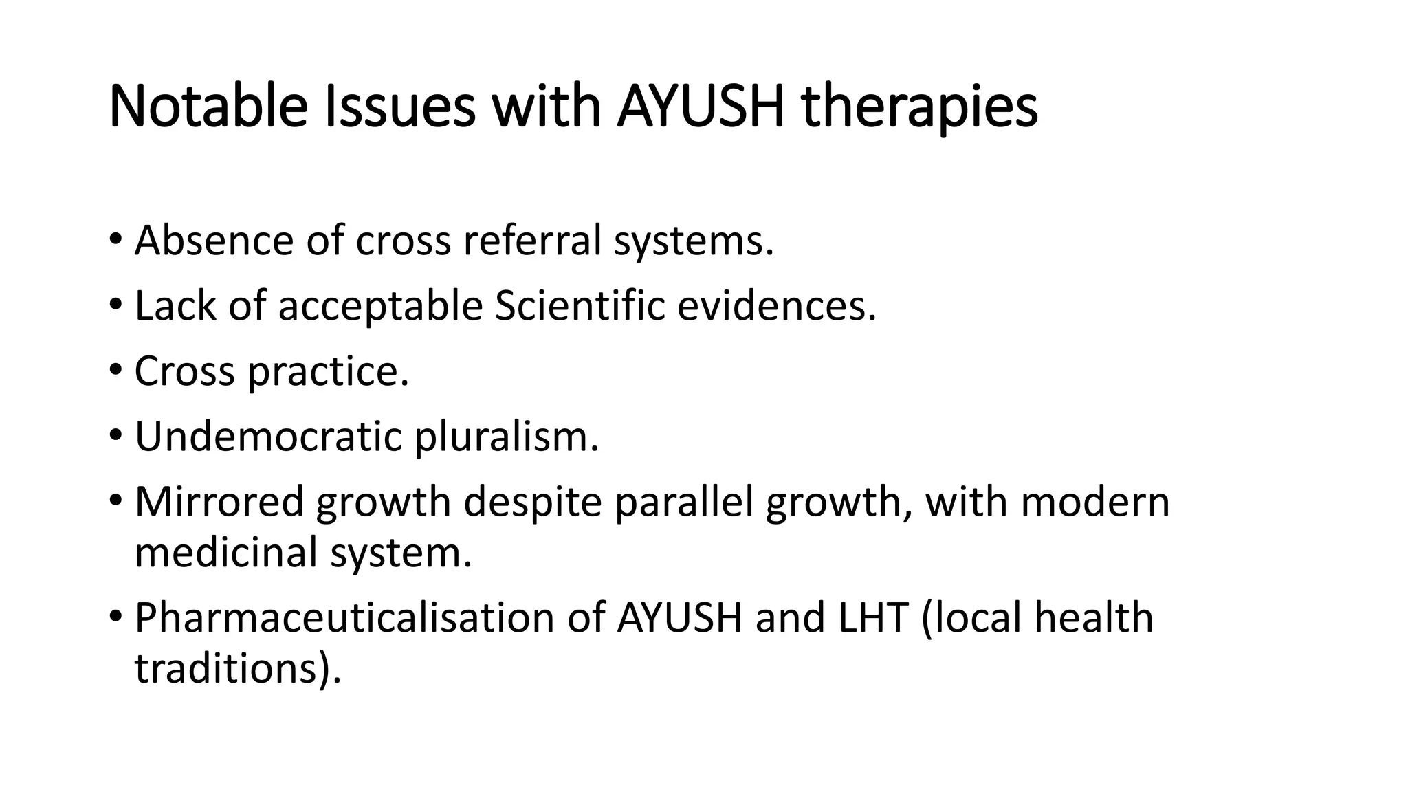 Introduction of ayush | PPTX