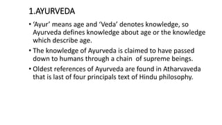 Introduction of ayush | PPTX