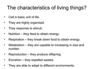 Introduction of biology (biology form 4) | PPT