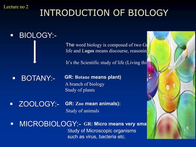 Introduction of biology | PPT | Biological Sciences | Science