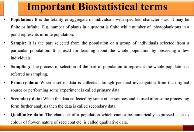 Introduction of Biostatistics | PPTX | Agriculture | Industries