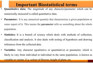 Introduction of Biostatistics | PPTX