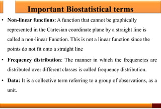 Introduction of Biostatistics | PPTX