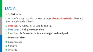 Introduction of biostatistics | PPTX