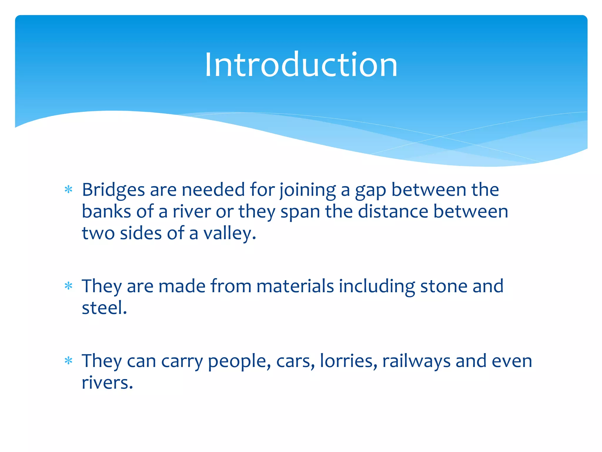 Introduction of bridges | PPT | Free Download