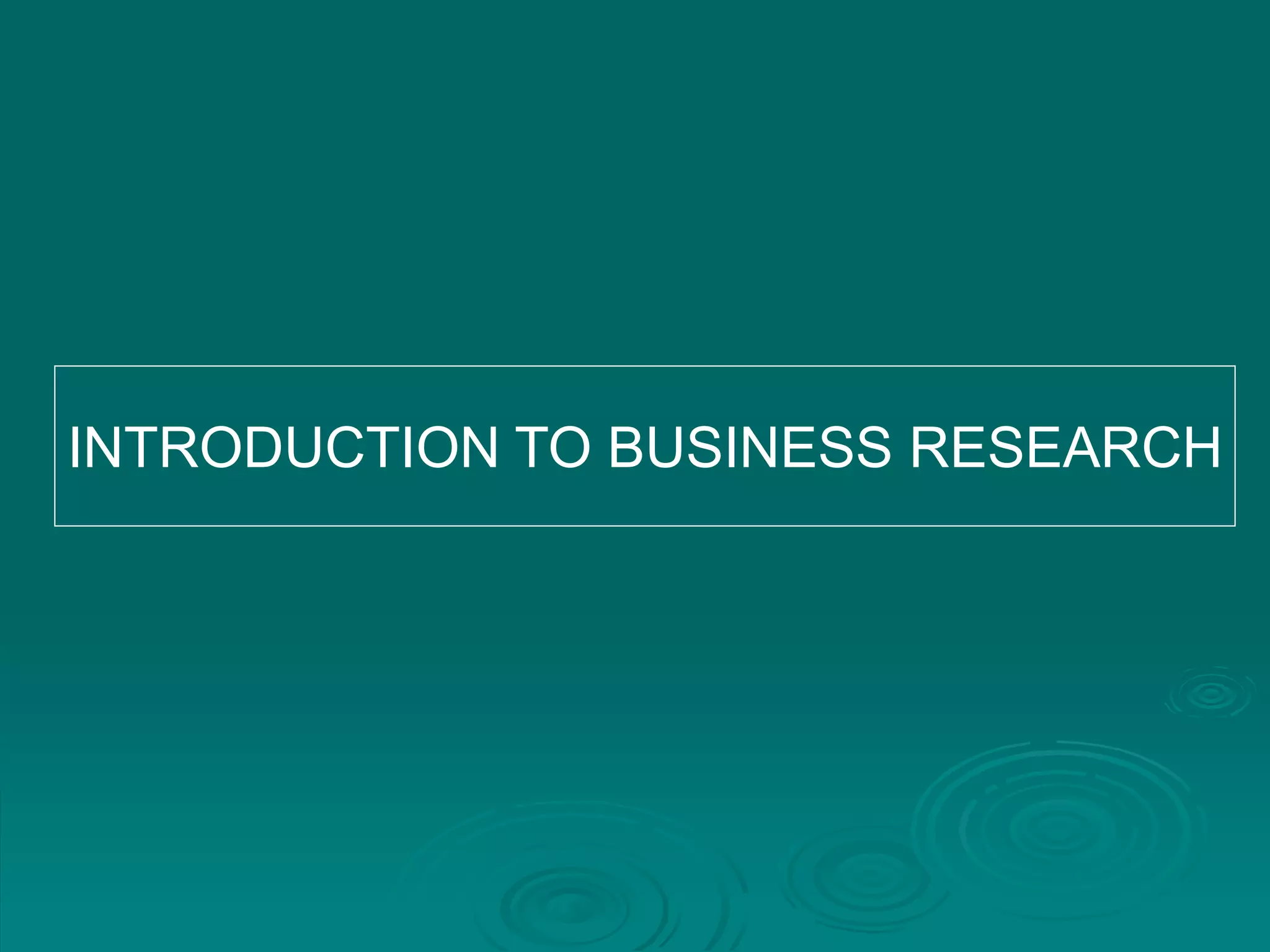 INTRODUCTION OF BRM.ppt | Business | Business and Finance