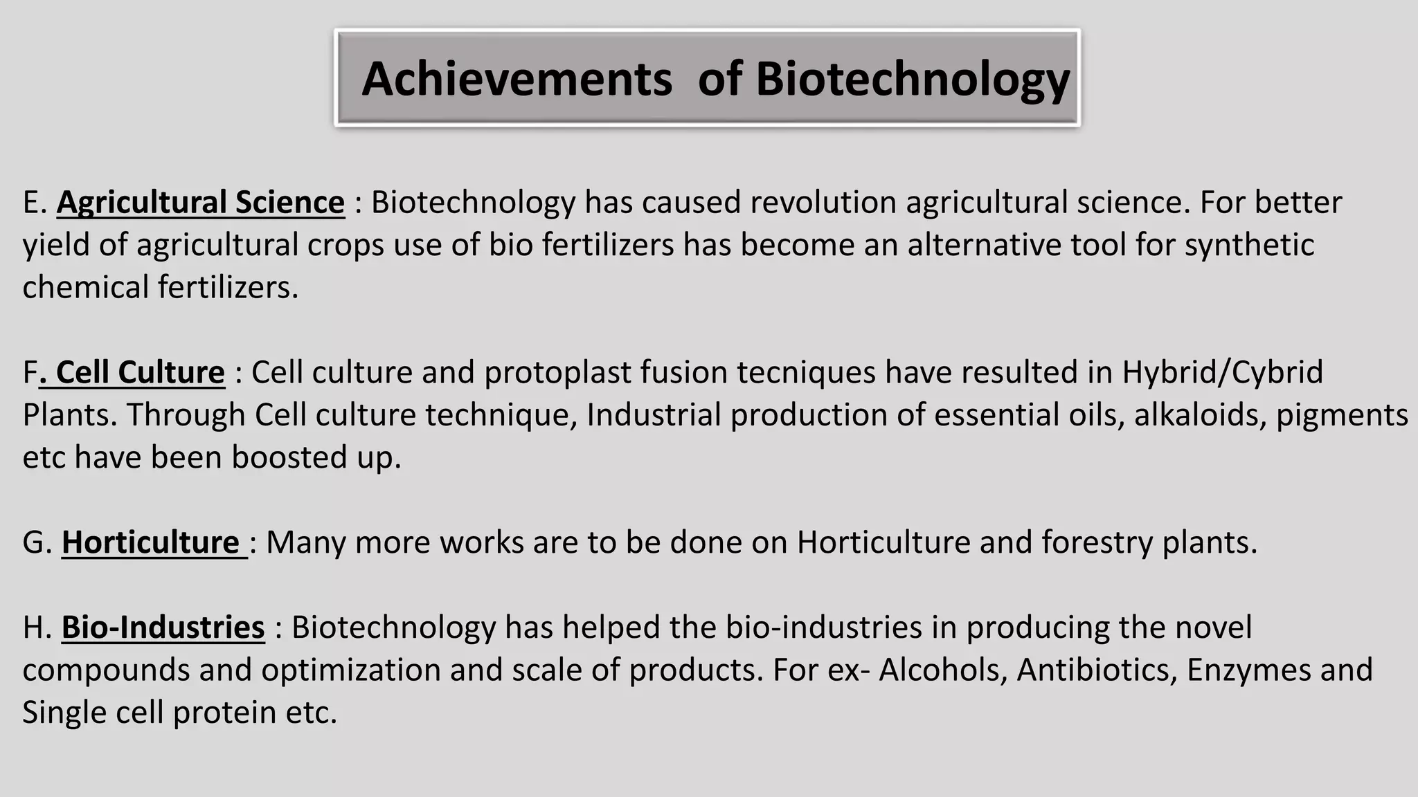 Introduction of Biotechnology presentation | PPTX