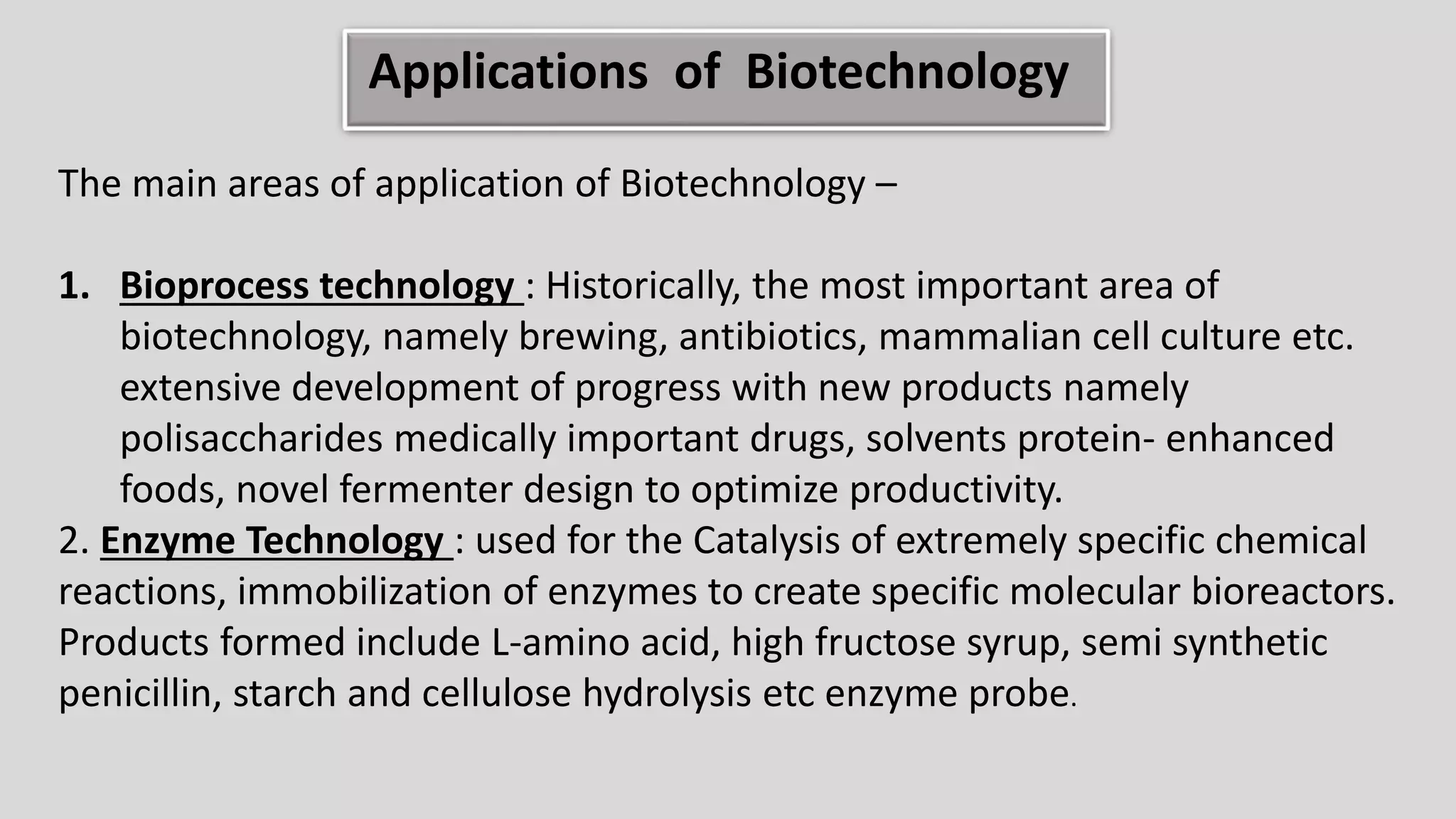 Introduction of Biotechnology presentation | PPTX