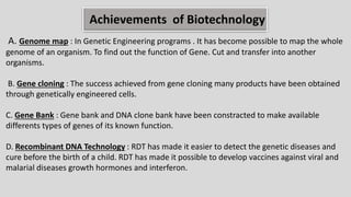 Introduction of Biotechnology presentation | PPTX