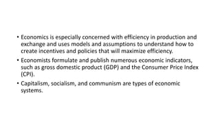 Introduction of business economics | PPTX | Business | Business and Finance
