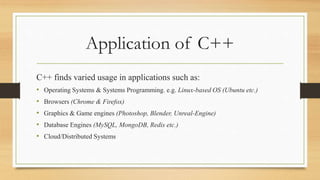 Introduction of c++ course | PPT