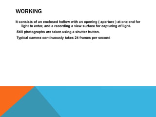 Introduction of Cameras for the surveillance.ppt