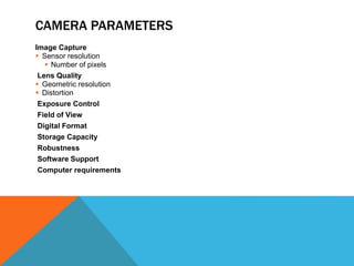 Introduction of Cameras for the surveillance.ppt