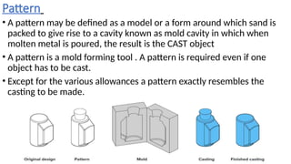 introduction of casting process and pattern materials .pptx