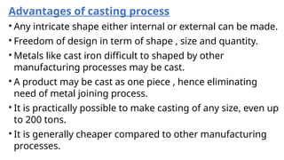 introduction of casting process and pattern materials .pptx
