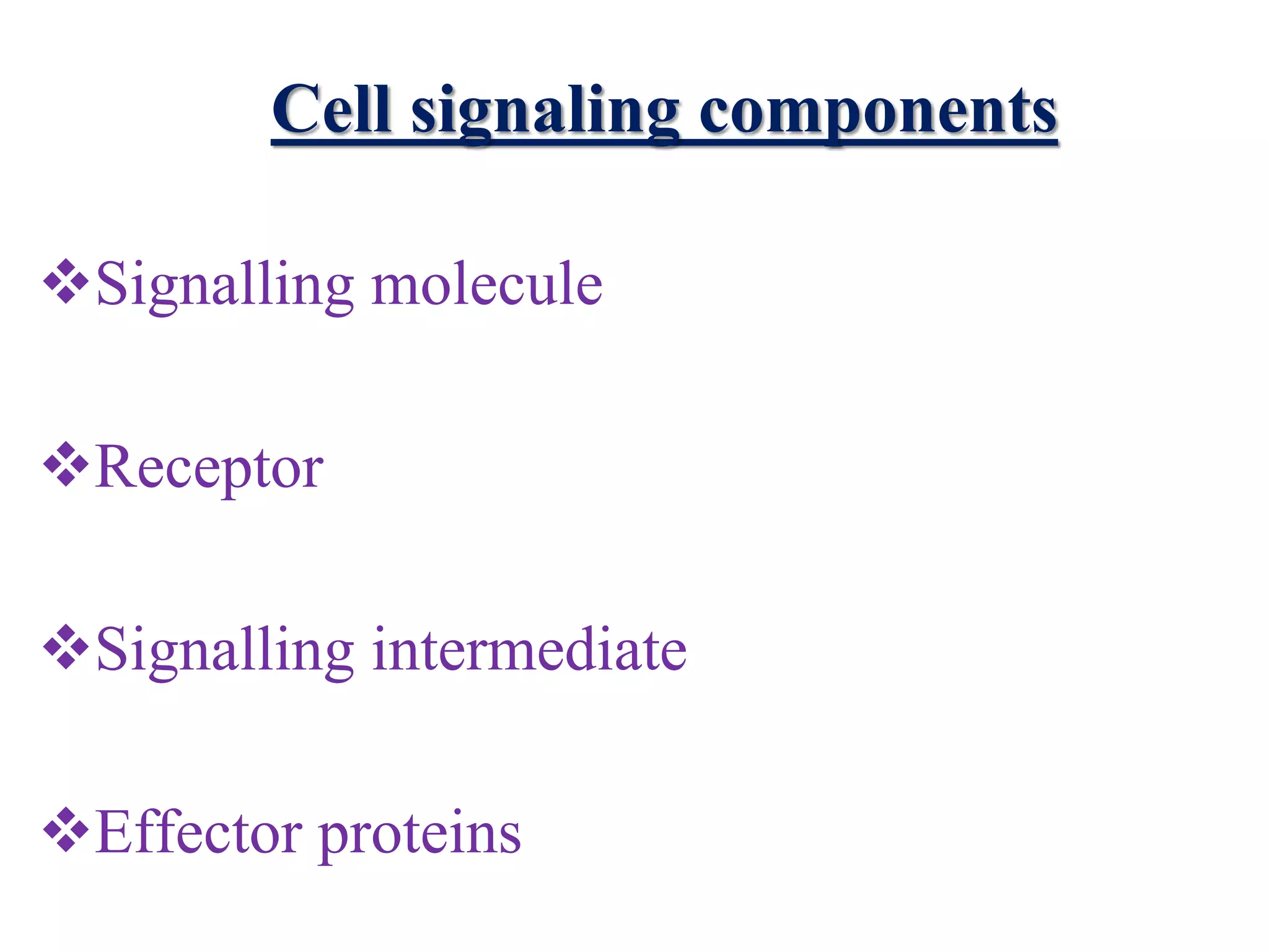 Introduction of cell signaling | PPTX | Biological Sciences | Science