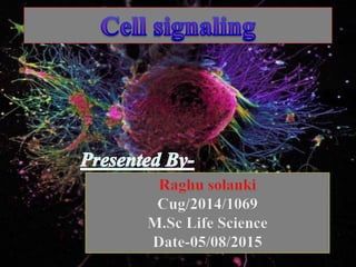 Introduction of cell signaling | PPTX
