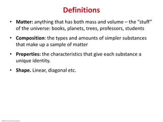 Introduction of Chemistry.pdf lecture for BS | PDF
