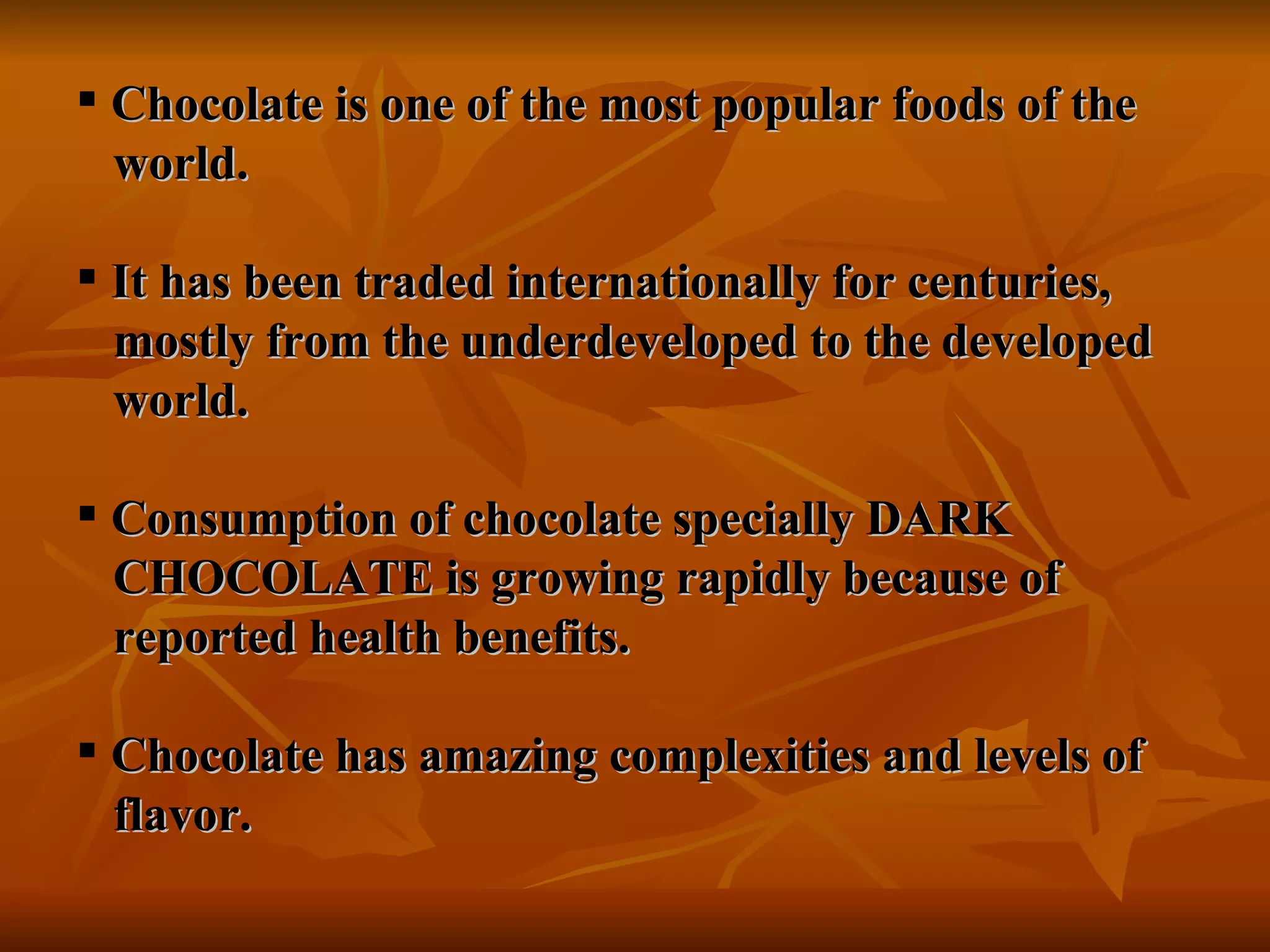 Introduction Of Chocolates | PPT