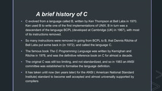 Introduction of c language | PPT