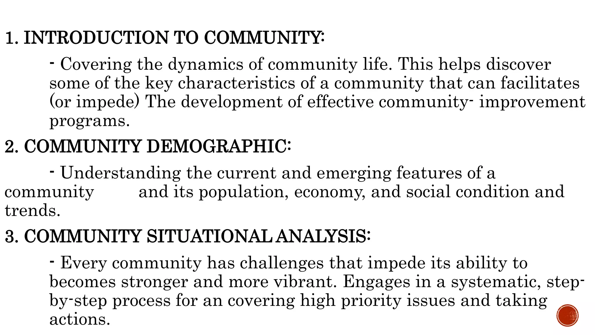 Introduction of community | PPTX