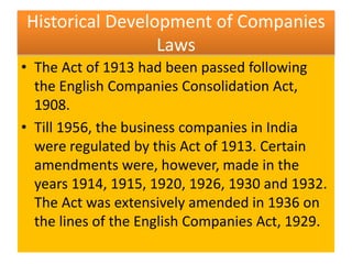 Introduction of company law (1) | PPTX