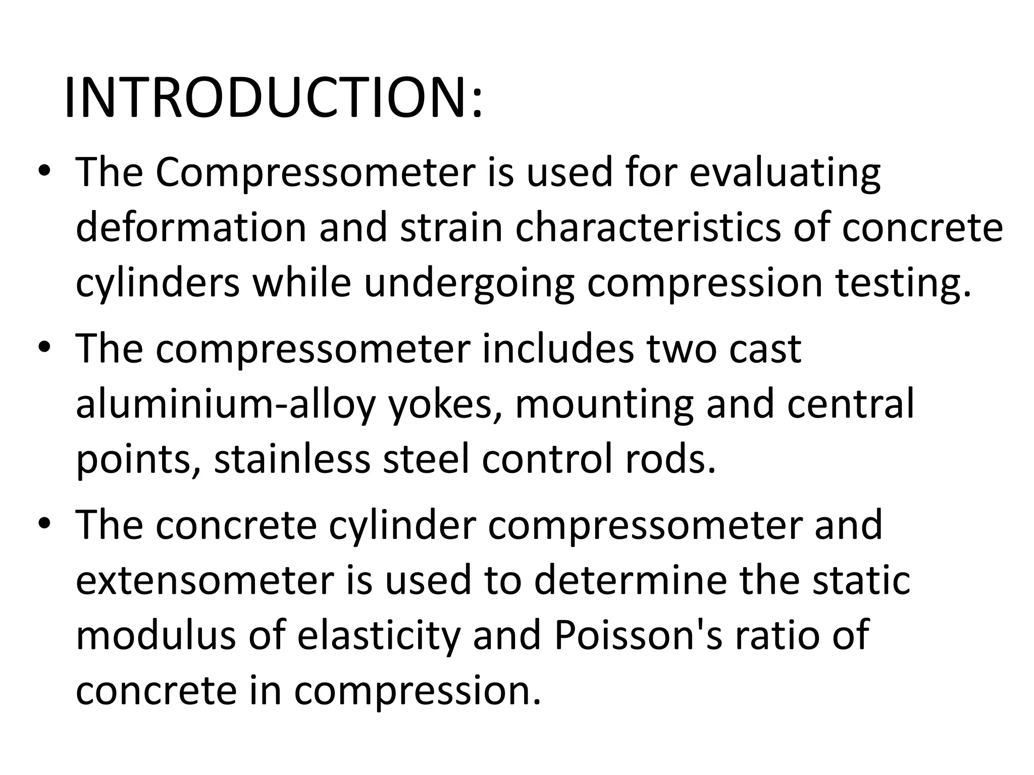 Introduction of compressometers & extensometers | PPTX