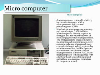 Introduction of computer | PPTX