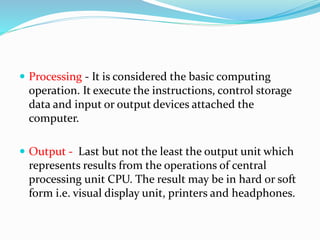 Introduction of computer | PPTX