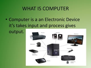 Introduction of computer | PPTX | Technology & Computing