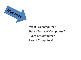 Introduction of computer and basics of computer | PDF