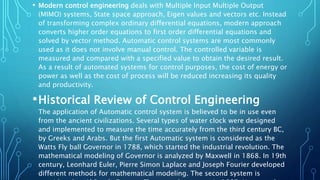 Introduction of control engineering | PPTX