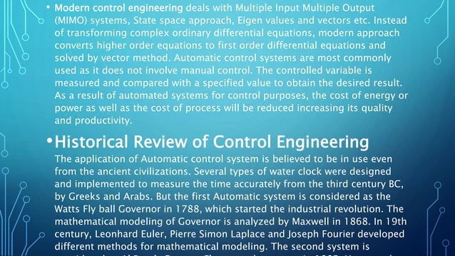 Introduction of control engineering | PPTX