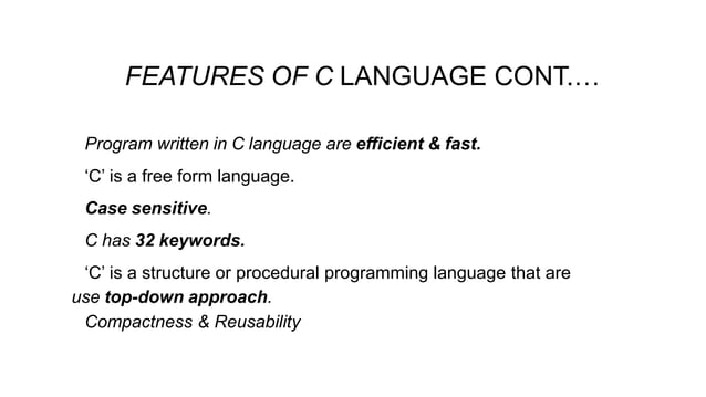 Introduction of c programming unit-ii ppt | PPTX